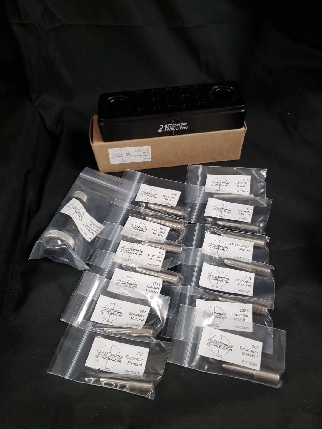 21st Century Generation X Expander Die + 12 Expander Mandrel + Storage ...
