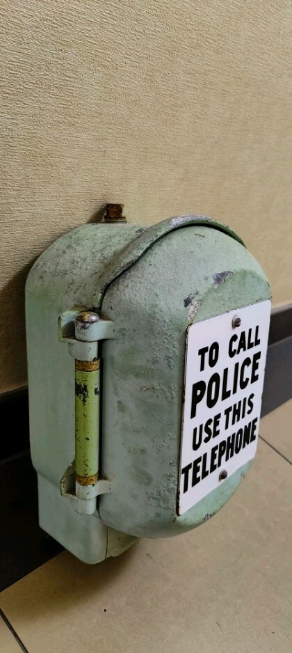 VTG.1950s NYPD POLICE CALL BOX STREET TELEPHONE/ORIGINAL: GREEN ...