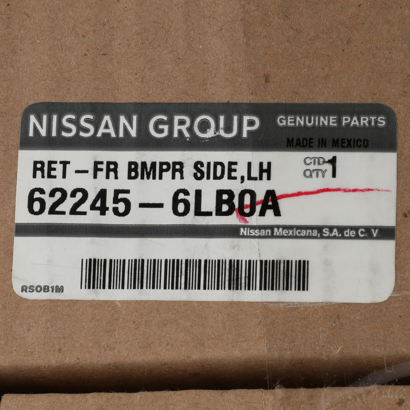 Genuine Nissan Retainer-front Fascia Left-hand 62245-6lb0a for sale ...