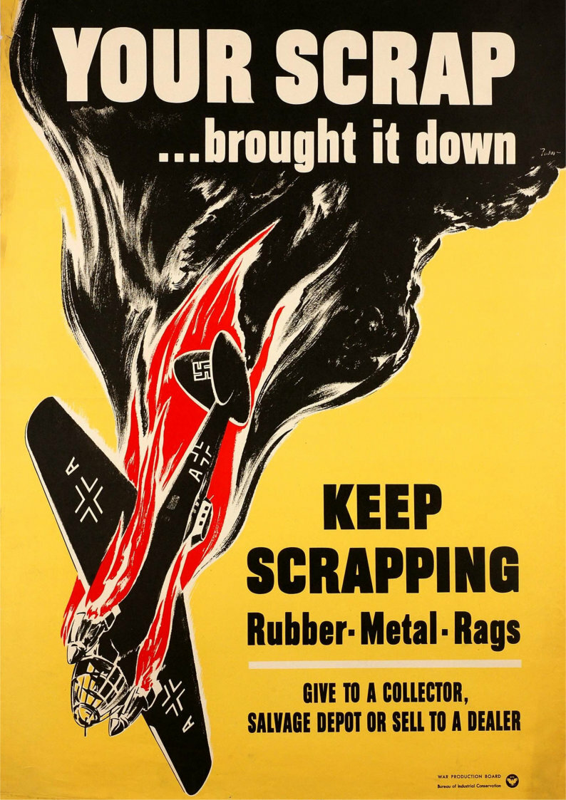 World War 2 Motivational Posters I Have A Real War Job - WWII" Poster