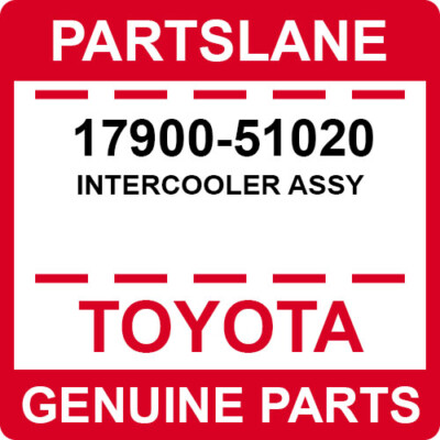 17900-51020 Toyota OEM Genuine INTERCOOLER ASSY | eBay