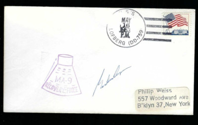 Gordon Cooper signed cover NASA Mercury & Gemini Astronaut | eBay