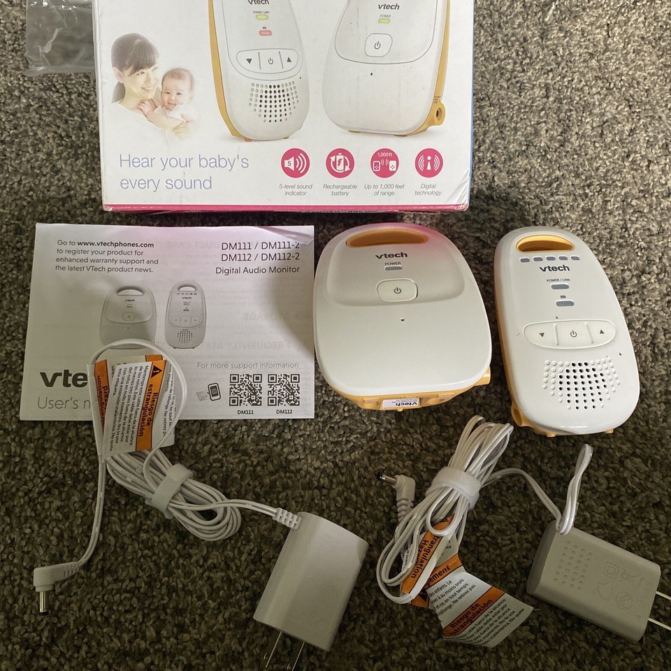 VTech DM111 Audio Baby Monitor with 1 Parent Unit with Rechargeable ...