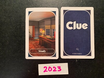 Clue 2023 Study Location Card Game Replacement Pieces | eBay