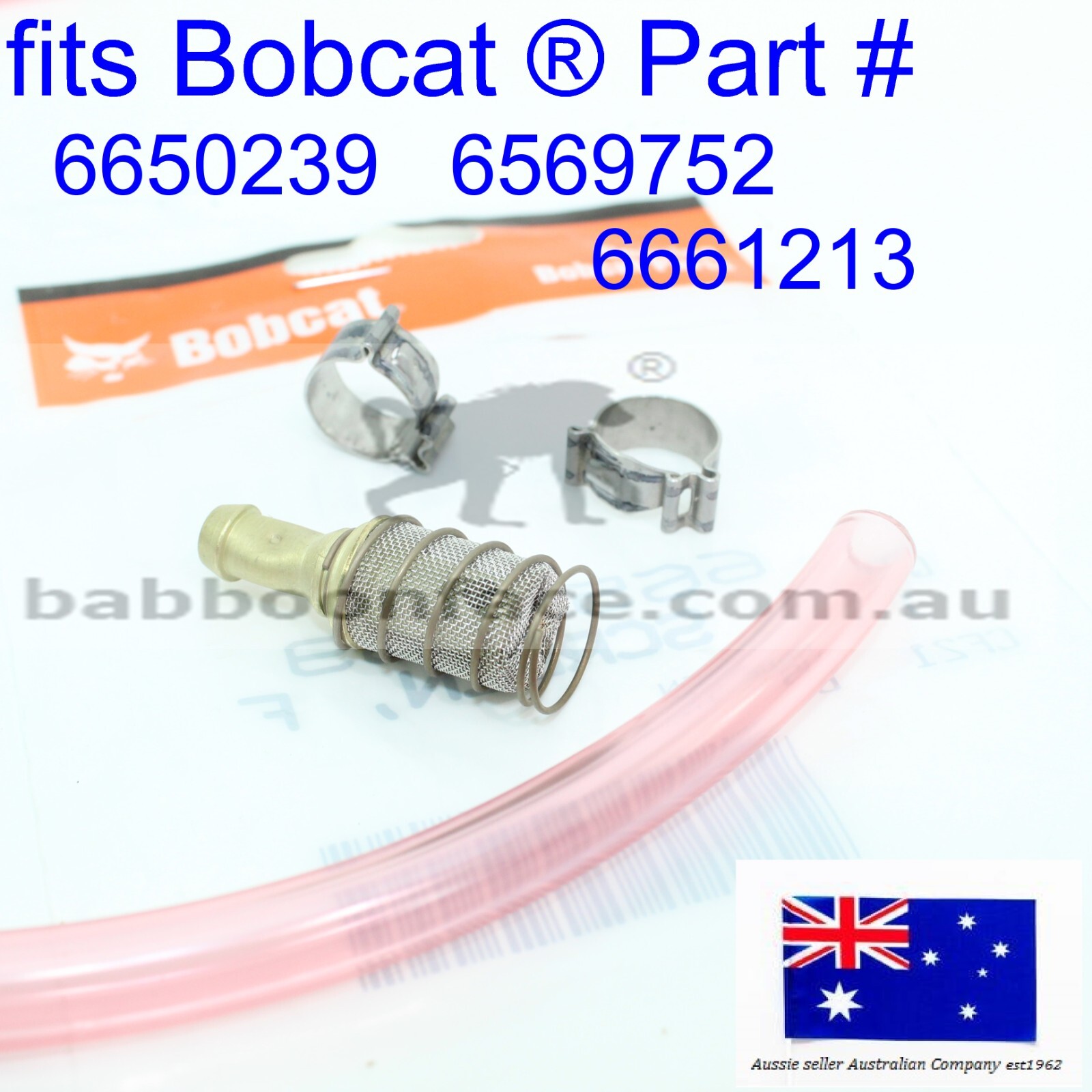 for Bobcat Tank Fuel Hose Pickup Screen Filter 6650239 6569752 6661213 ...