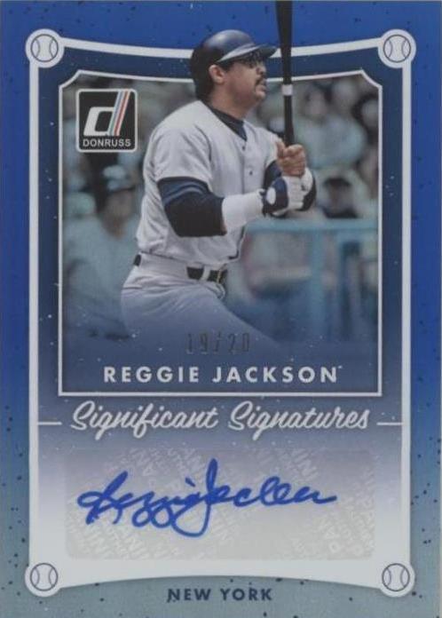 2017 Panini Donruss - Significant Signatures Reggie Jackson #SIG-RJ ...