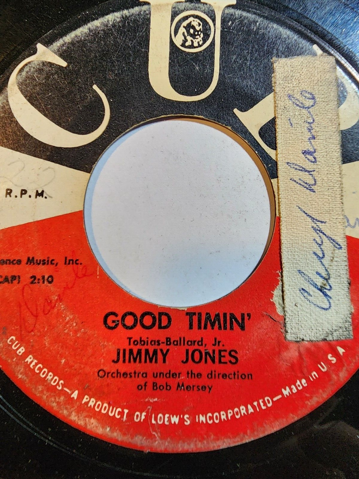 JIMMY JONES Good Timin /My Precious Angel CUB Records 1960 GOOD F174 | eBay