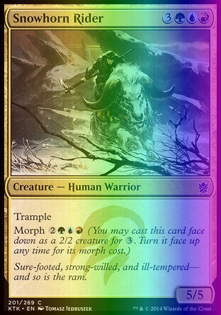 Magic the Gathering MTG Snowhorn Rider (201) Khans of Tarkir LP FOIL | eBay
