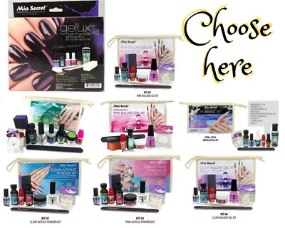 Mia Secret Professional Nail System Acrylic Kit &Gel Kit-CHOOSE YOUR ...