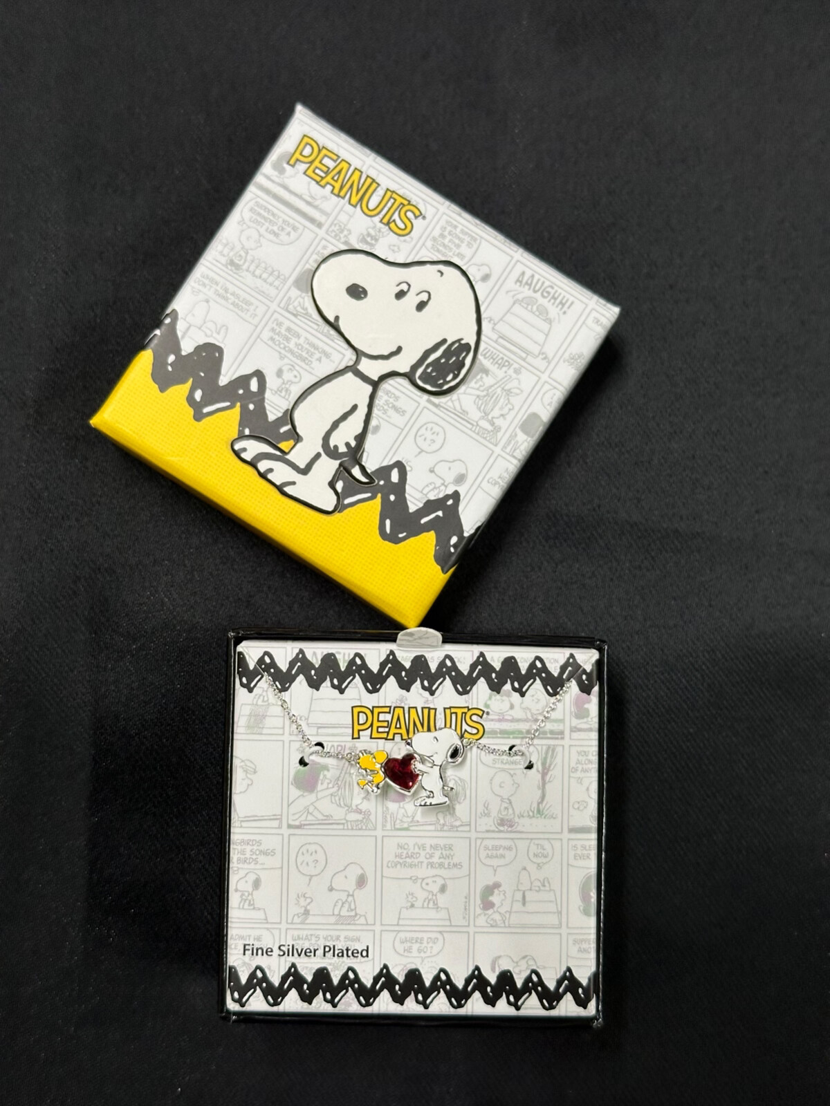 Peanuts Women's Snoopy Necklace 18"- Snoopy Jewelry with Woodstock and ...