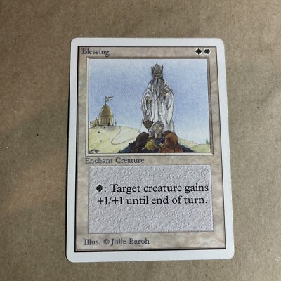 MTG Blessing Unlimited Regular Rare SEE PHOTOS | eBay Australia