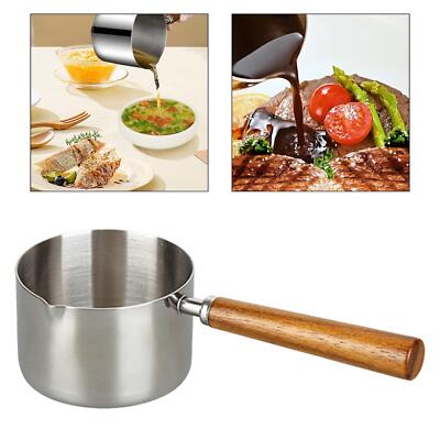 Sauce Pan Metal Frothing Pitcher Small Heating Cookware Soup Warmer Pan ...