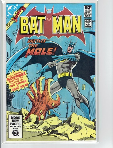 Batman #340 1981 1st Gene Colan Art On Batman Atari Insert | eBay