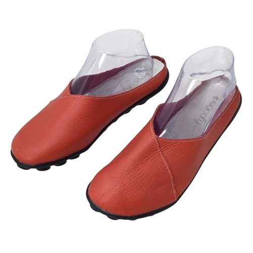 Socofy Mule Clogs Shoes Leather Driving Comfort Red Size 41 10 Slip On ...