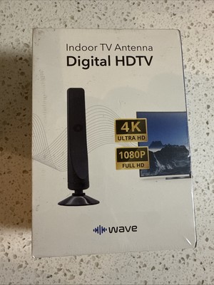 Wave Indoor TV Antenna Digital HDTV 4K Ultra HD 1080P Full HD BRAND NEW ...