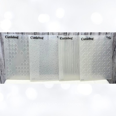 Cuttlebug Harlequin Wood Grain Embossing Folders Lot of 4 | eBay
