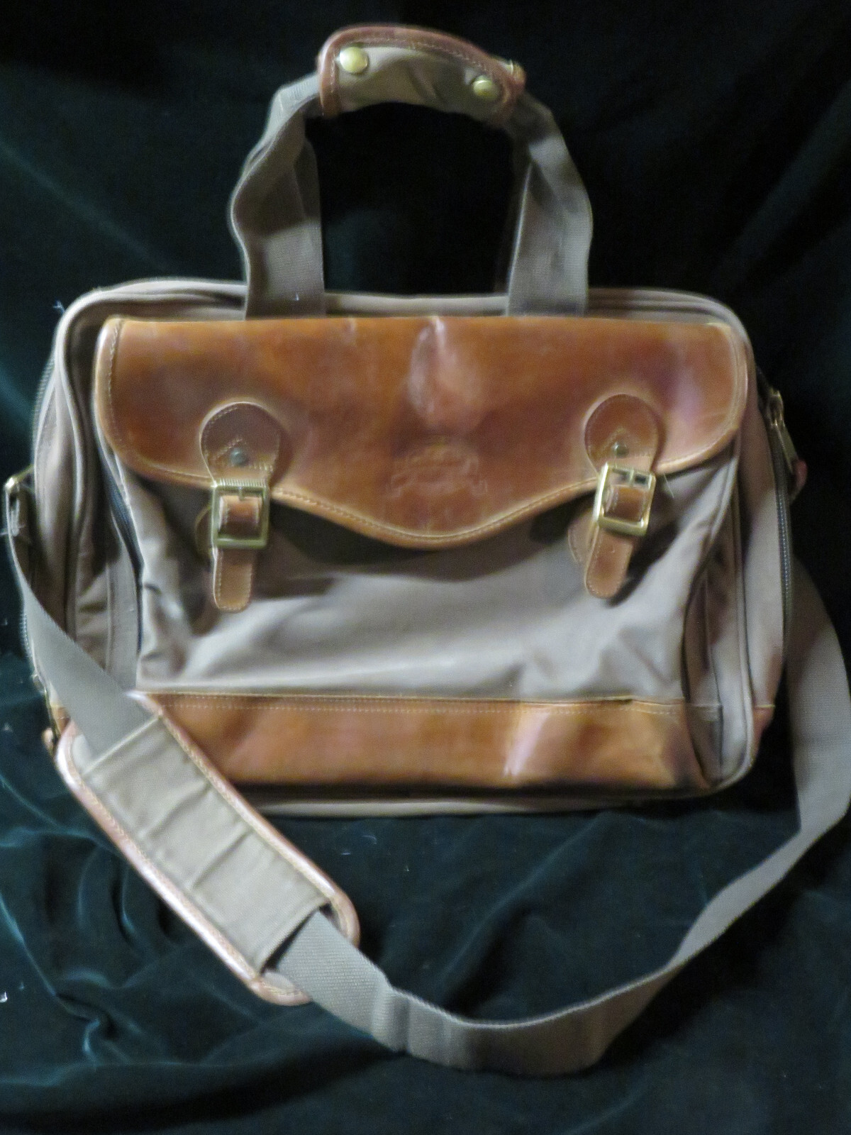 Cabela's Battenkill Canvas & Leather Messenger Bag Ve… - Gem