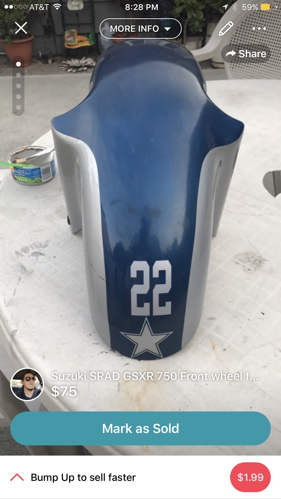 1999 GSXR SRAD 750 Front Wheel Fairing | eBay