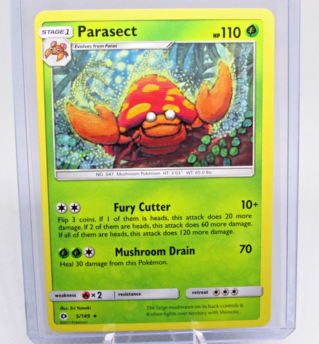 Pokemon TCG Sun and Moon Base Parasect 5/149 Rare | eBay