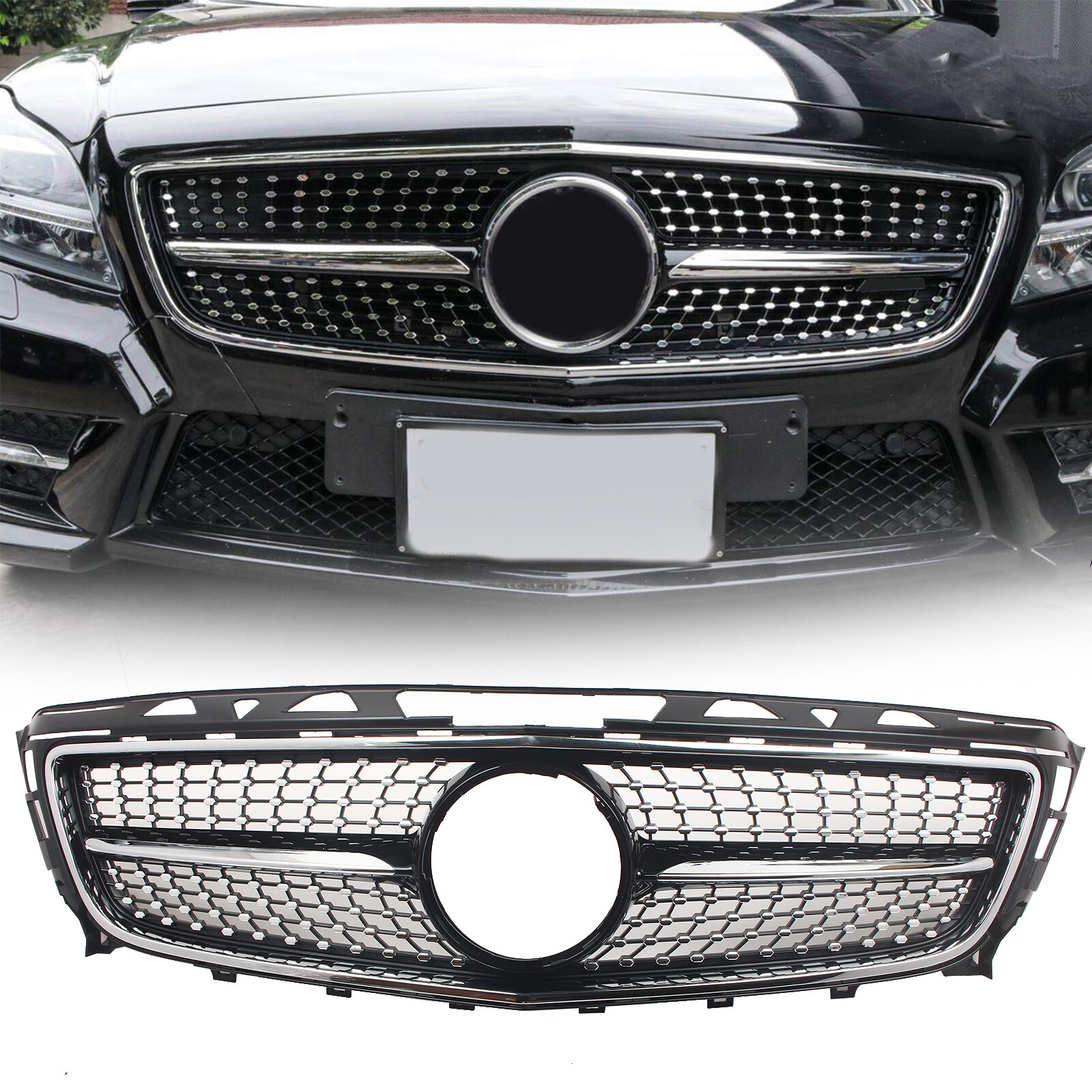 2011-2014 Mercedes Benz CLS Class W218 Front Bumper Grille Grill Black ...