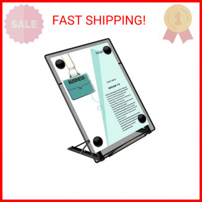 MaxGear Desktop Document Holder for Typing, Paper Holder Stand for Desk ...