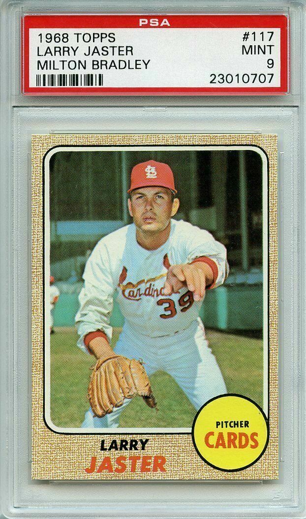 1968 TOPPS MILTON BRADLEY 117 LARRY JASTER PSA MINT 9 BB | eBay