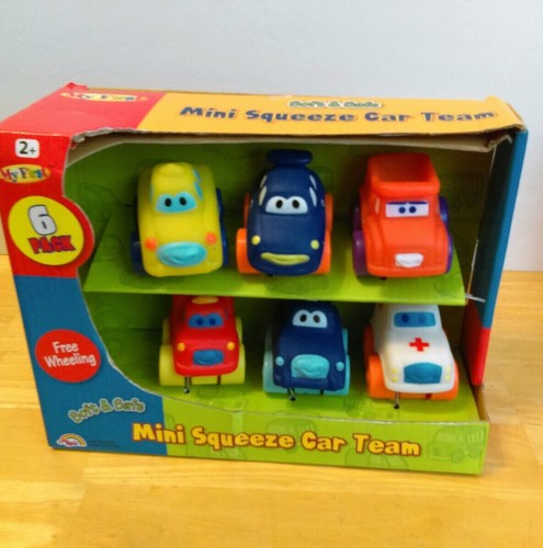 My First Mini Squeeze Car Team Toddlers Toy Cars 6 cars trucks New in ...