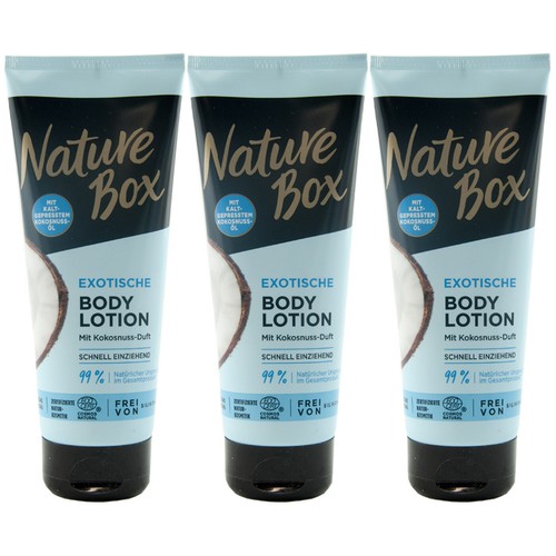 Nature Box Lotion Corps Noix de Coco Parfum 3 X 200ml - Vegan - sans ...