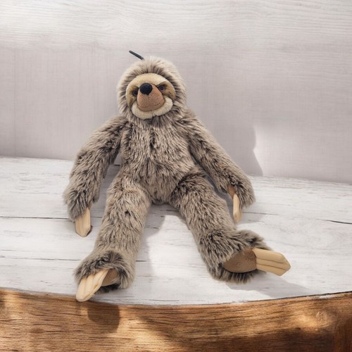 Fluff and Tuff TICO Sloth Plush Dog Toy With Squeaker Large 15-Inches ...