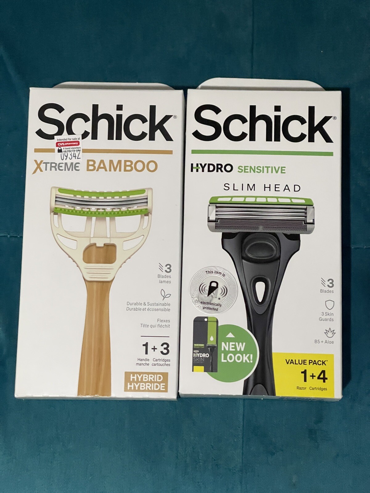 Schick Xtreme Bamboo / Hydro Sensitive Razors - Lot of 2 - Brand New | eBay