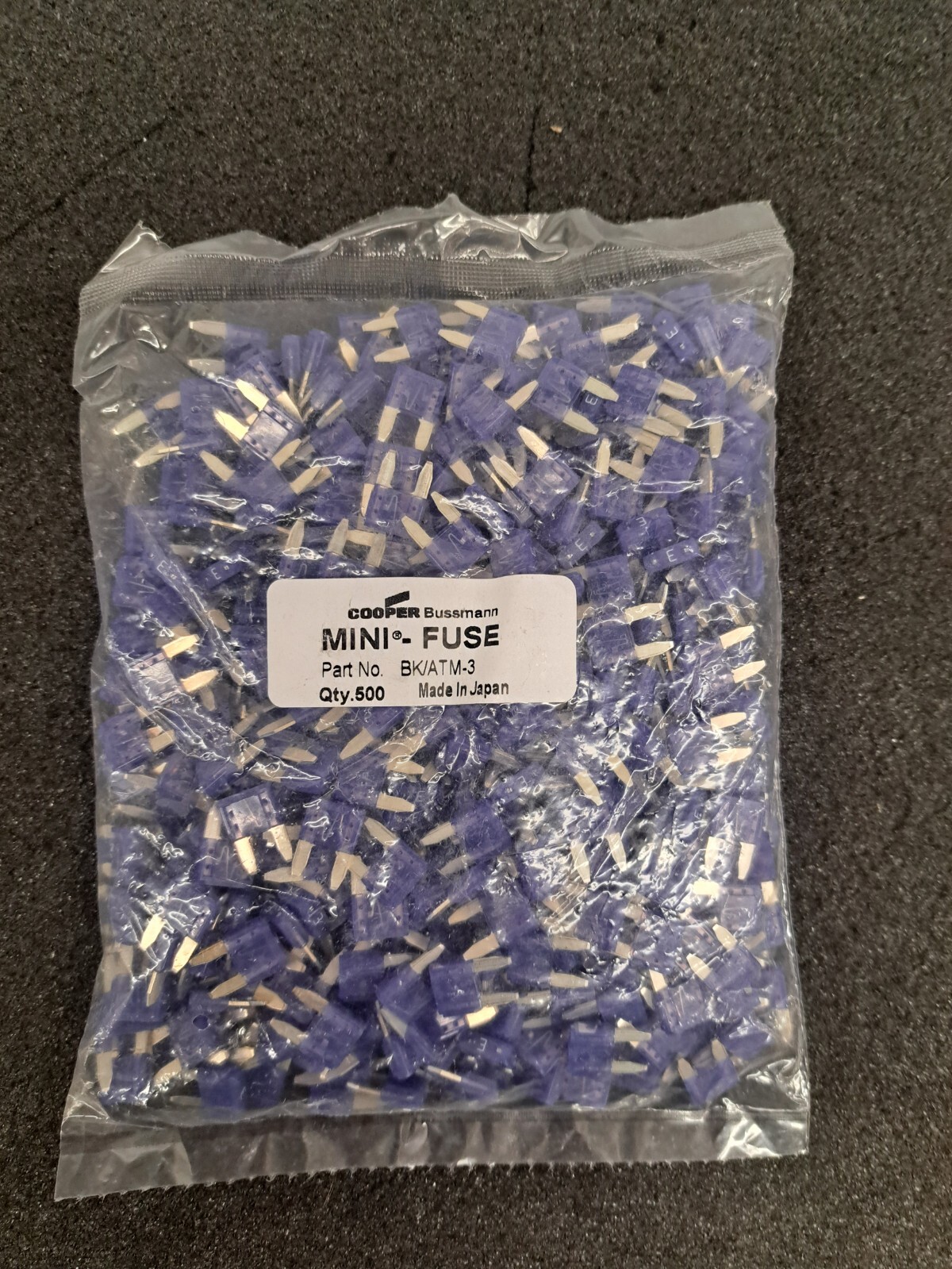 New, Cooper Bussmann, BK/ATM-3, FUSE AUTOMOTIVE 3A 32VDC BLADE - Lot of ...