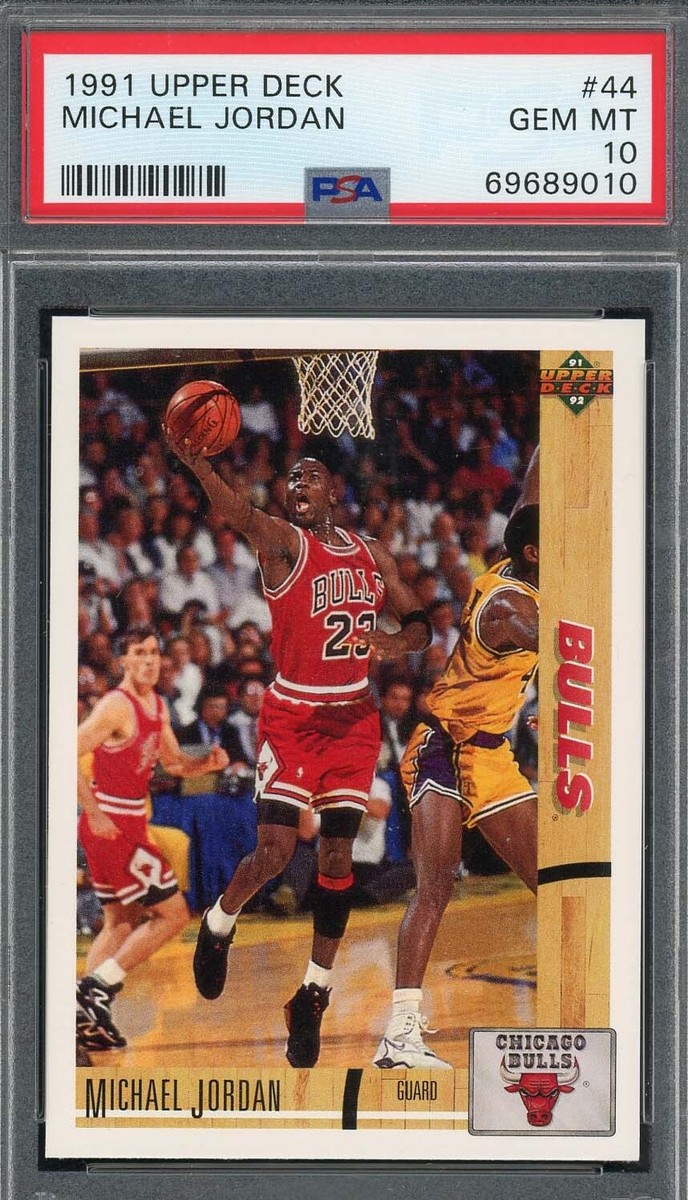 Michael Jordan 1991 Upper Deck Basketball Card #44 Graded Michael Jordan 1991 Upper Deck Basketball Card #44 Graded