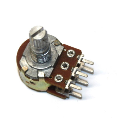 B10K 10K Ohm Single Linear Rotary Taper Potentiometer for Audio Volume ...