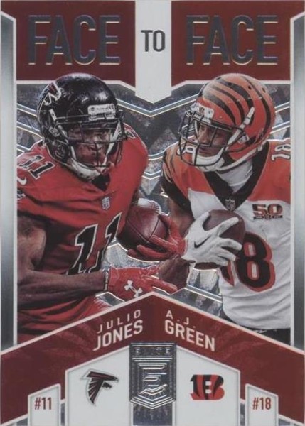 2018 Donruss Elite - Face to Face #F2F-8 Julio Jones, A.J. Green /299 ...