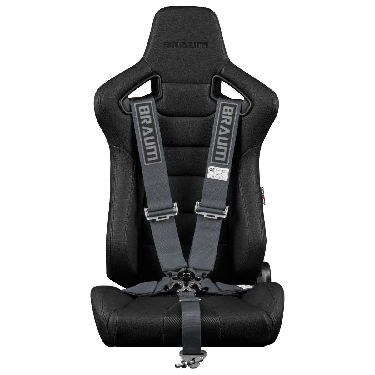 BRAUM - Gunmetal 5 Point 3 Inch SFI 16.1 Racing Harness BRH-GMS5 ...