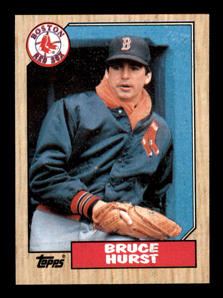 1987 Baseball Topps Bruce Hurst Boston Red Sox #705 2 | eBay