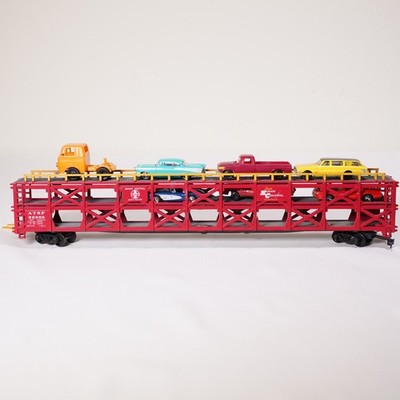 Bachmann HO Scale Tri Level Auto Carrier with 7 Vehicles ATSF 88969 | eBay
