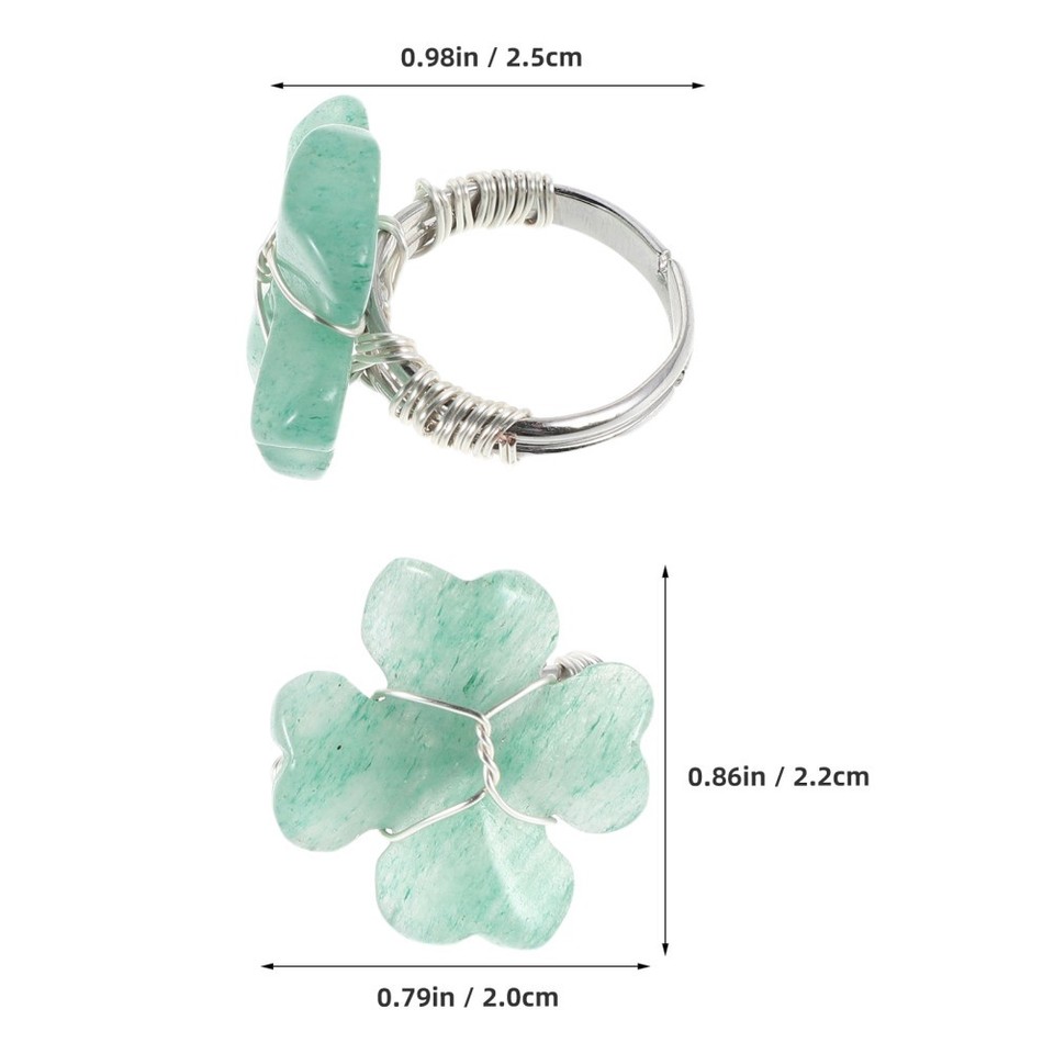 Valentines Women's Crystal Clover Statement Gift for Her Rings | eBay ...