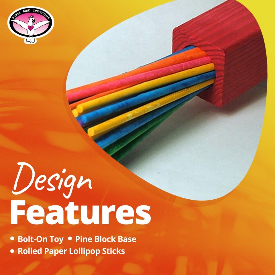 Super Bird Creations - SB301 Chewable Paper Party Bird Toy with ...