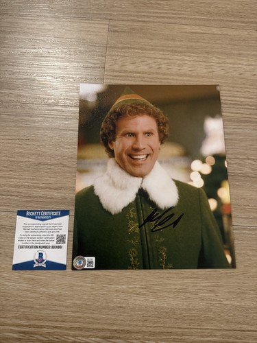 Will Ferrell Signed 8x10 ELF Buddy Photo Autograph BAS Beckett COA | eBay