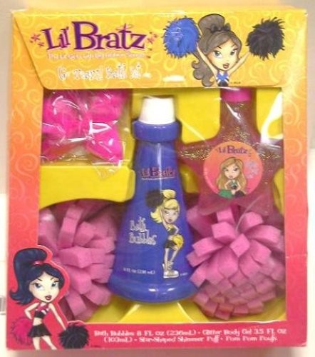 LIL' Bratz 5 Pc Bath Set -Bath Bubbles~Glitter Body Gel~Shimmer Puff~Bath Sponge | eBay