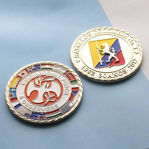 Multinational Force Challenge Coin Observers Batallon Colombia No.3 | eBay