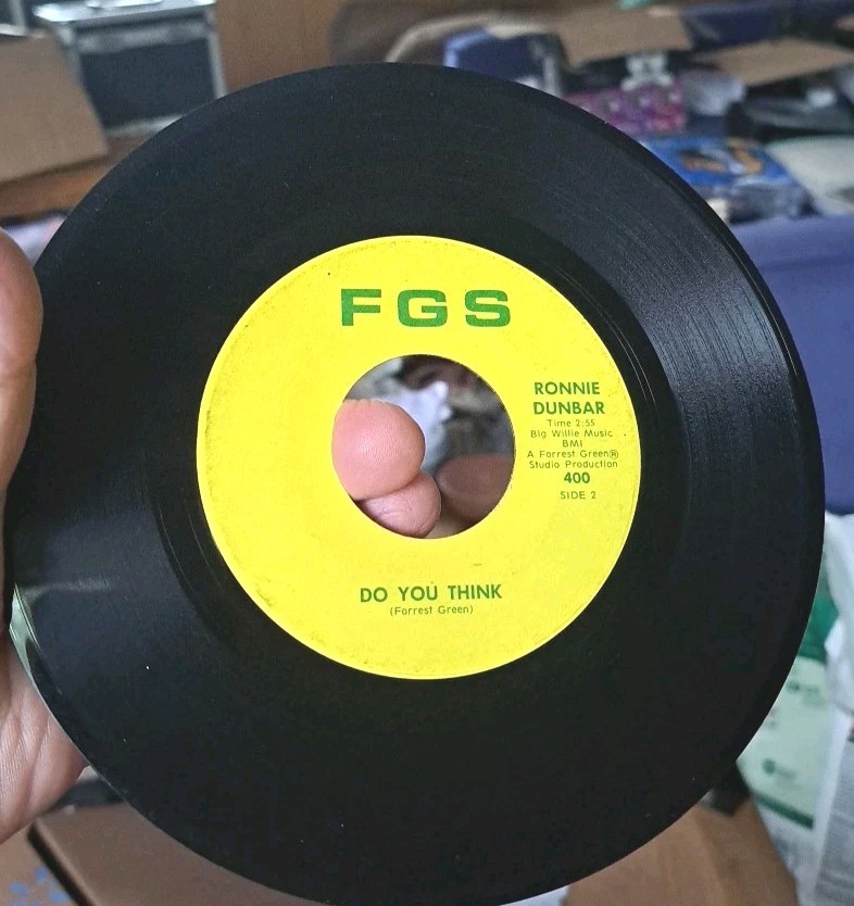 Rare 1960s/1970s Ronnie Dunbar Signed 45 Record "I Am Not Strong ...