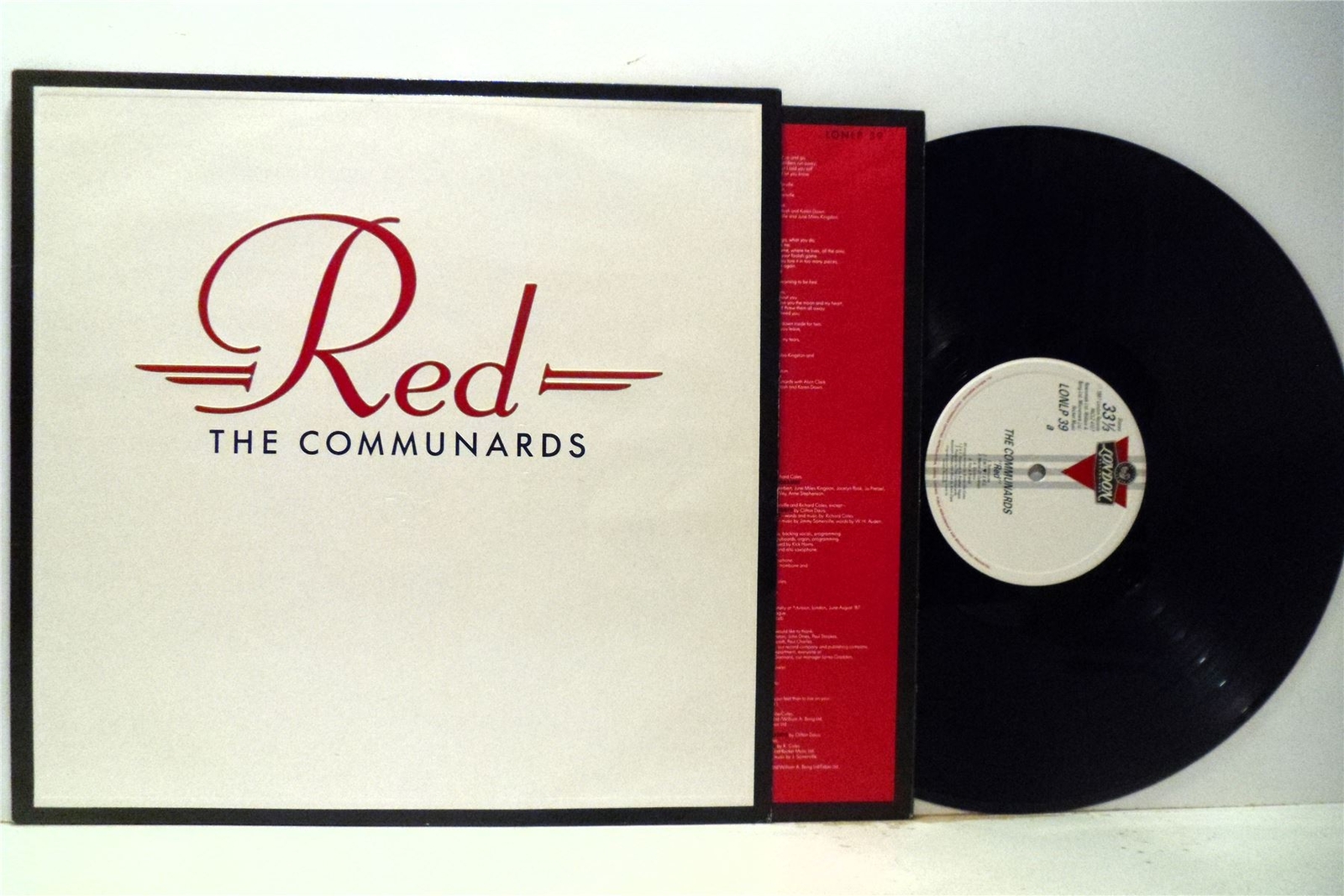 THE COMMUNARDS red LP EX-/VG+, LONLP 39, vinyl, album, with lyric inner ...