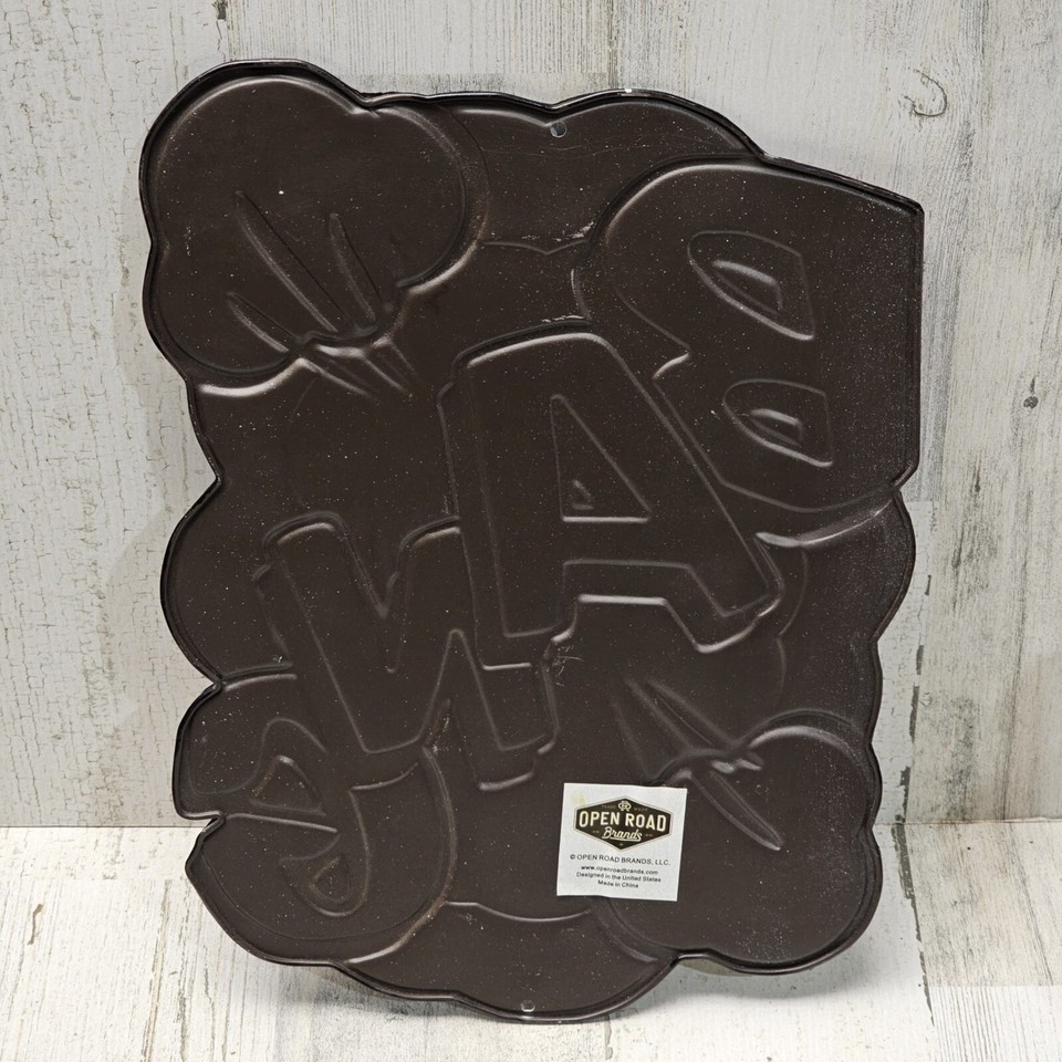 Wall Accent home garden bang metal tin sign classic batman word raised ...