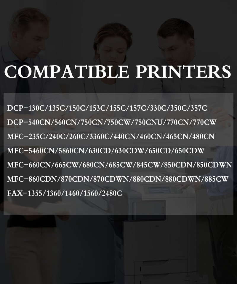 2PK LC-51 LC51 Magenta Ink Cartridge for DCP-130C DCP-135C FAX-2480C ...