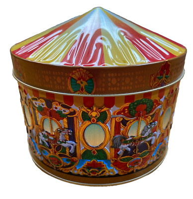 Vintage Churchill's of London Carosel Animal Cookies Tin | eBay