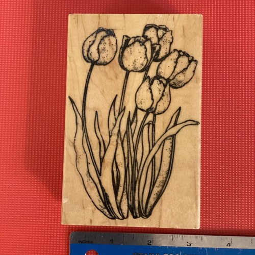 C3, Art Rubber Stamps, Lovely Bunch Of Tulips | eBay