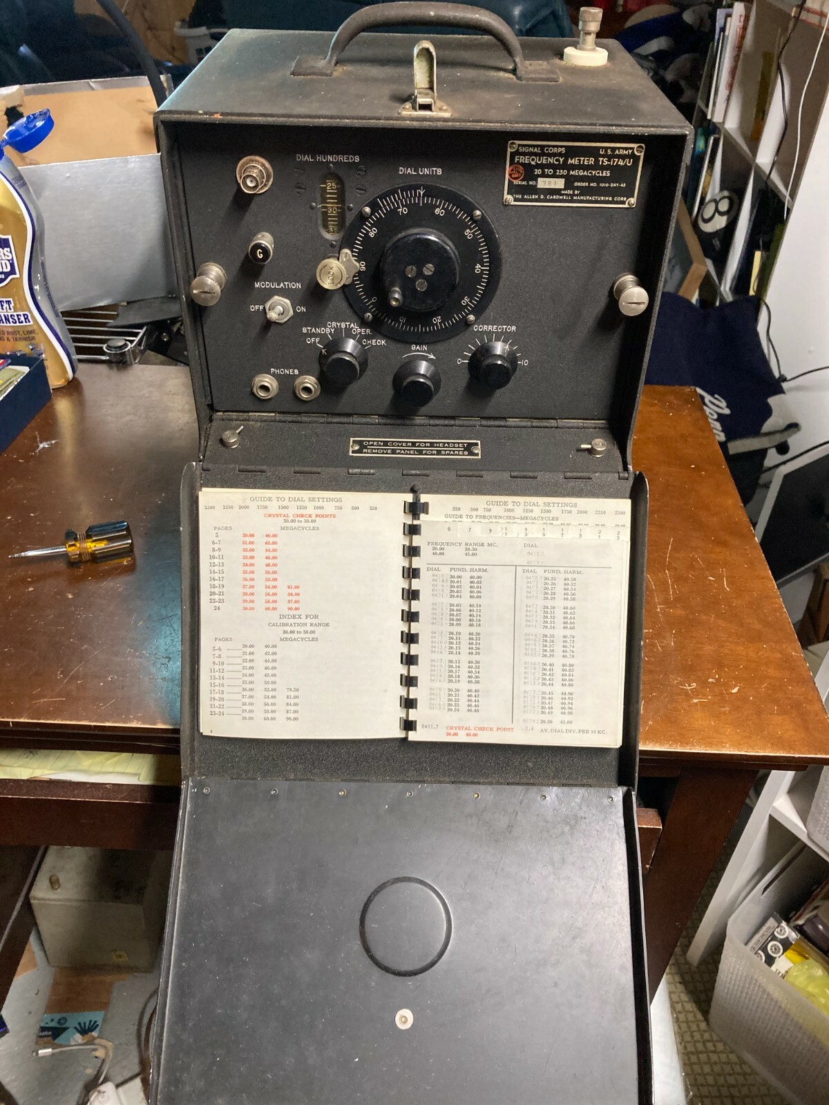 Vintage Bendix Aviation Corp Frequency Meter BC-221-M Baltimore MD ...