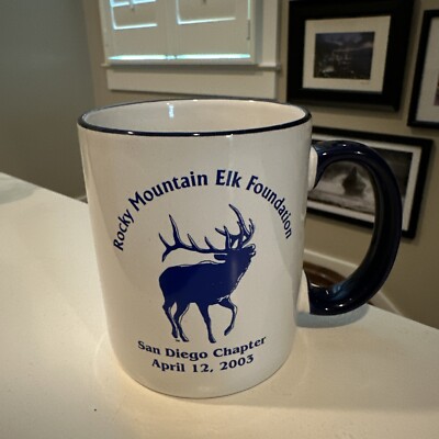 Vintage Rocky Mountain Elk Foundation RMEF Coffee mug cup hunting | eBay